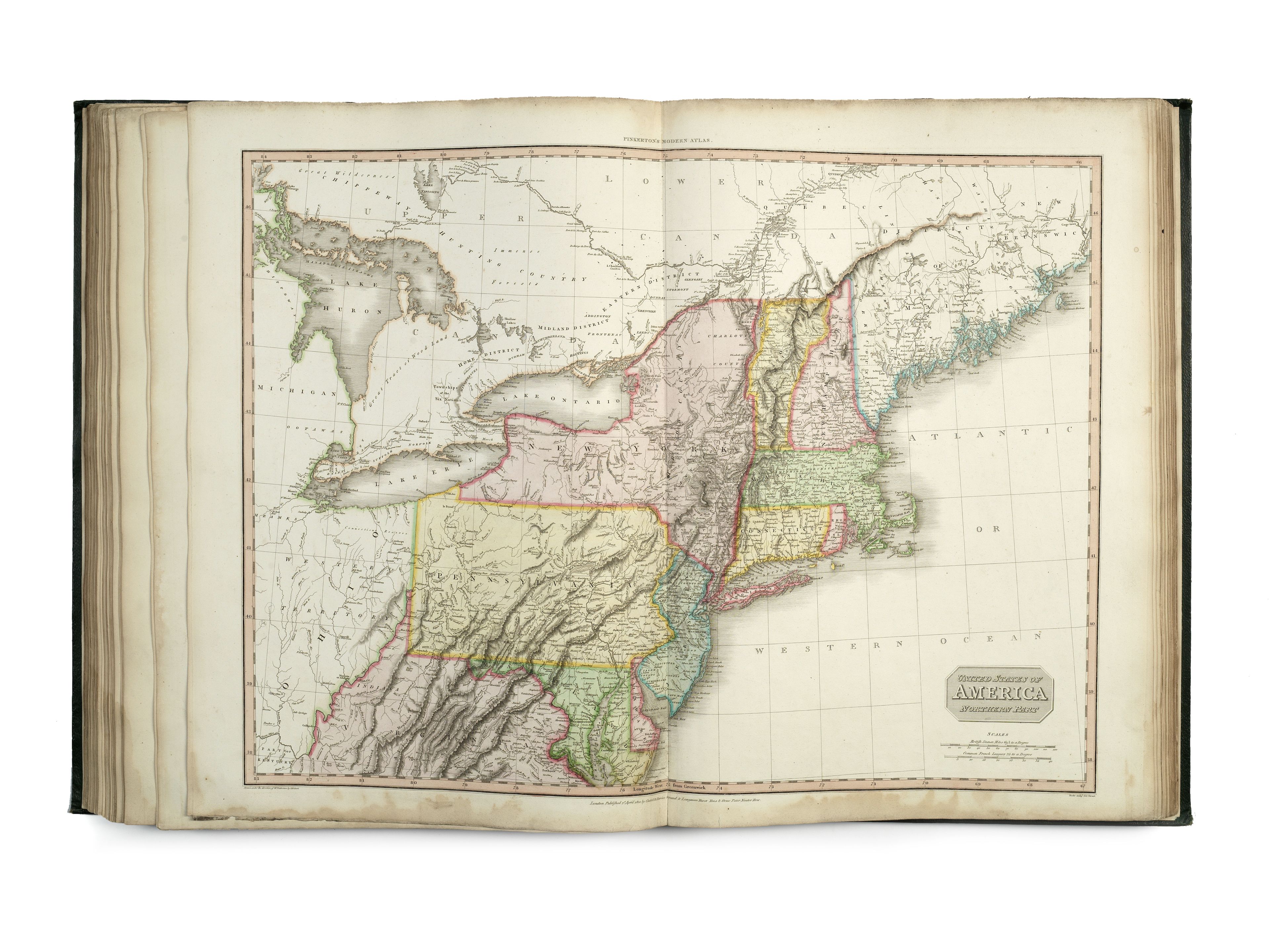 Bonhams : PINKERTON (JOHN) A Modern Atlas, from the Latest and Best ...