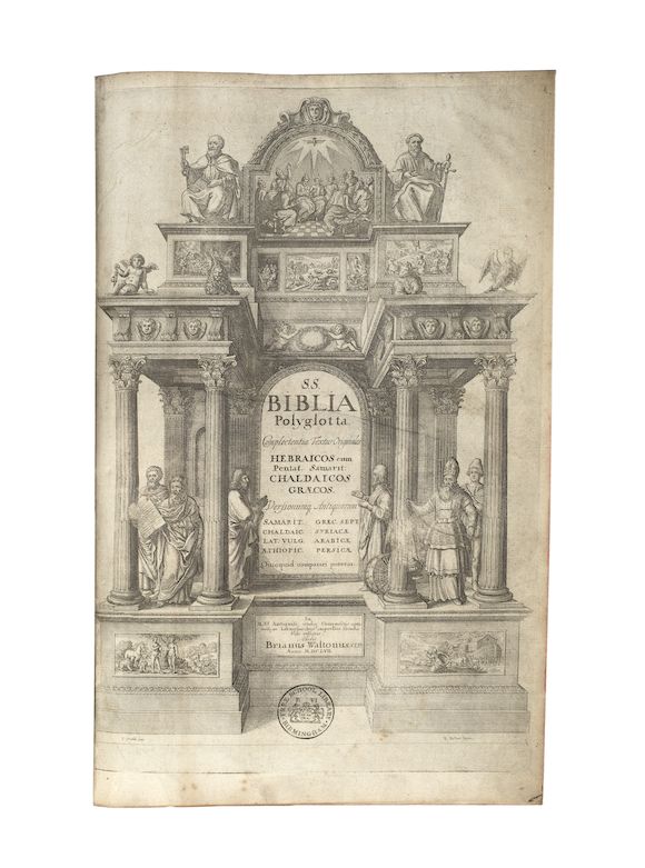 Bonhams : BIBLE, POLYGLOT Biblia sacra polyglotta, 6 vol., [Thomas ...