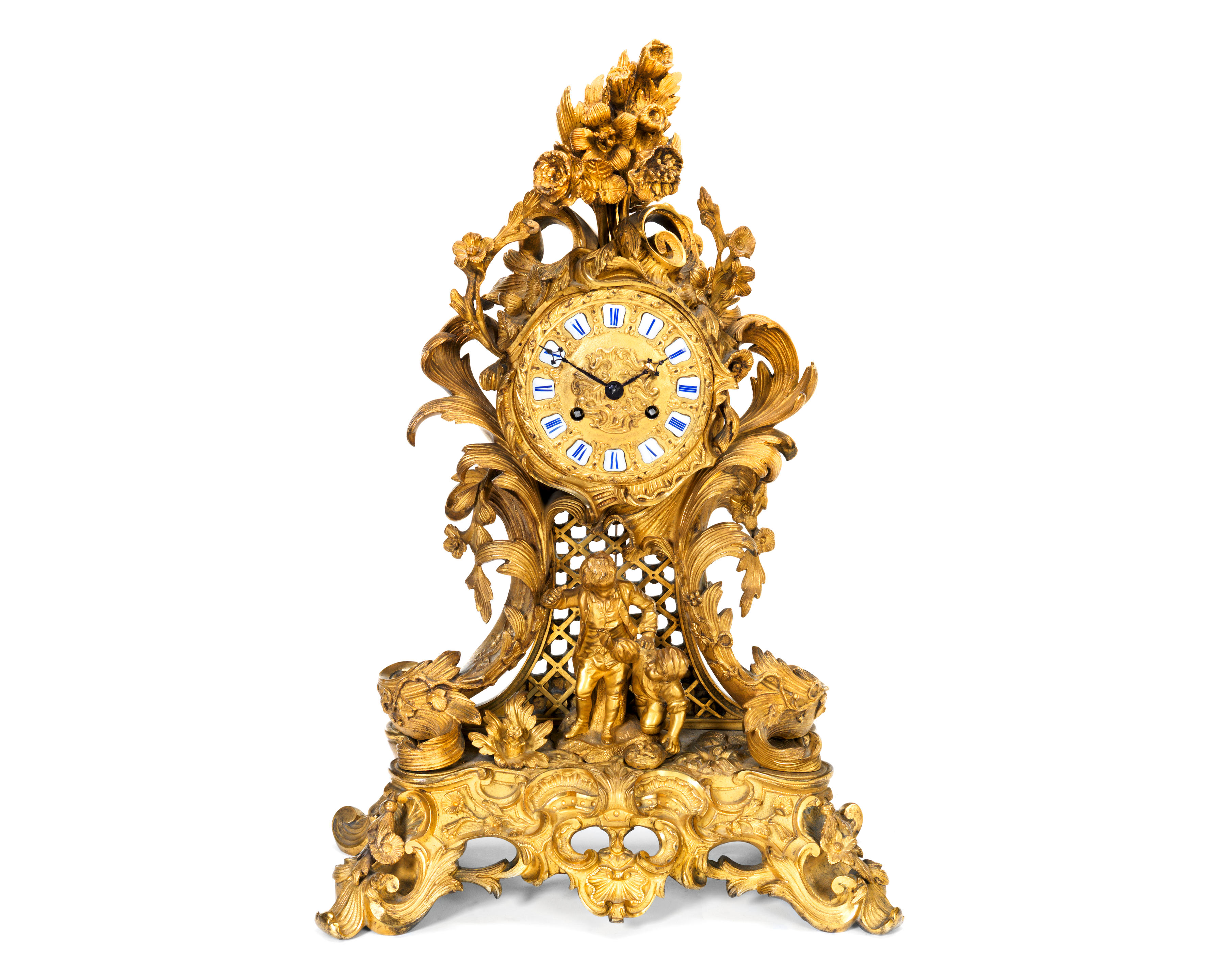 Bonhams A Late 19th Century French Gilt Bronze Figural Mantel Clock
