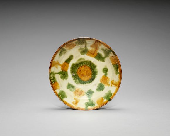 Bonhams : A sancai circular dish Liao Dynasty