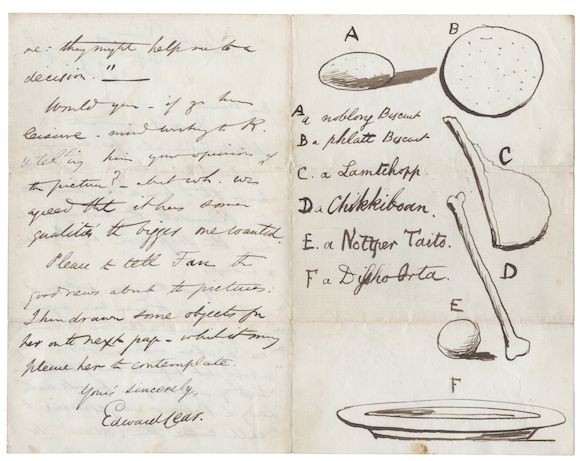 Bonhams : LEAR (EDWARD) Two autograph letters signed ("Edward Lear ...