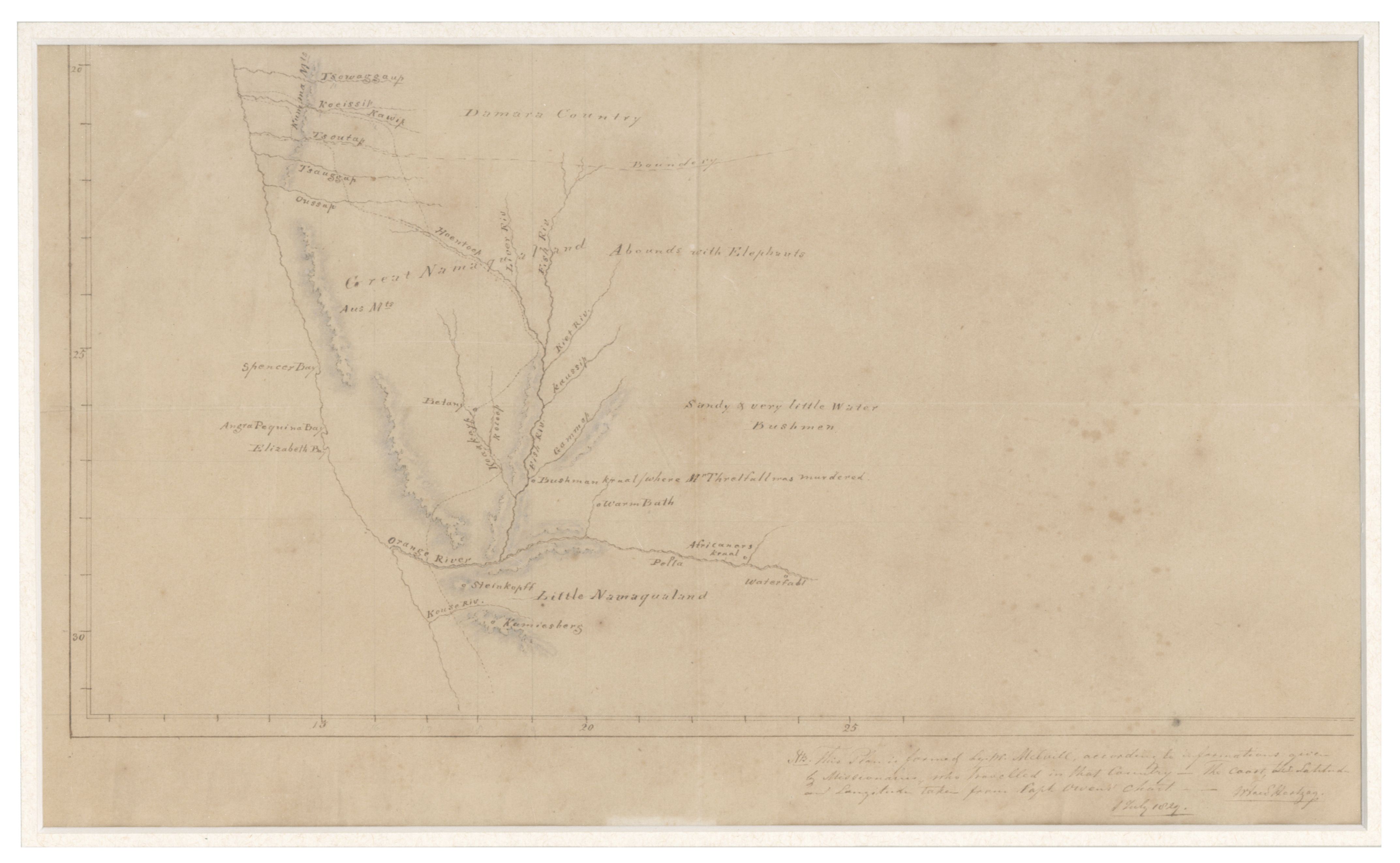 Bonhams : NAMAQUALAND Survey of the coastal region of Damara and Great ...