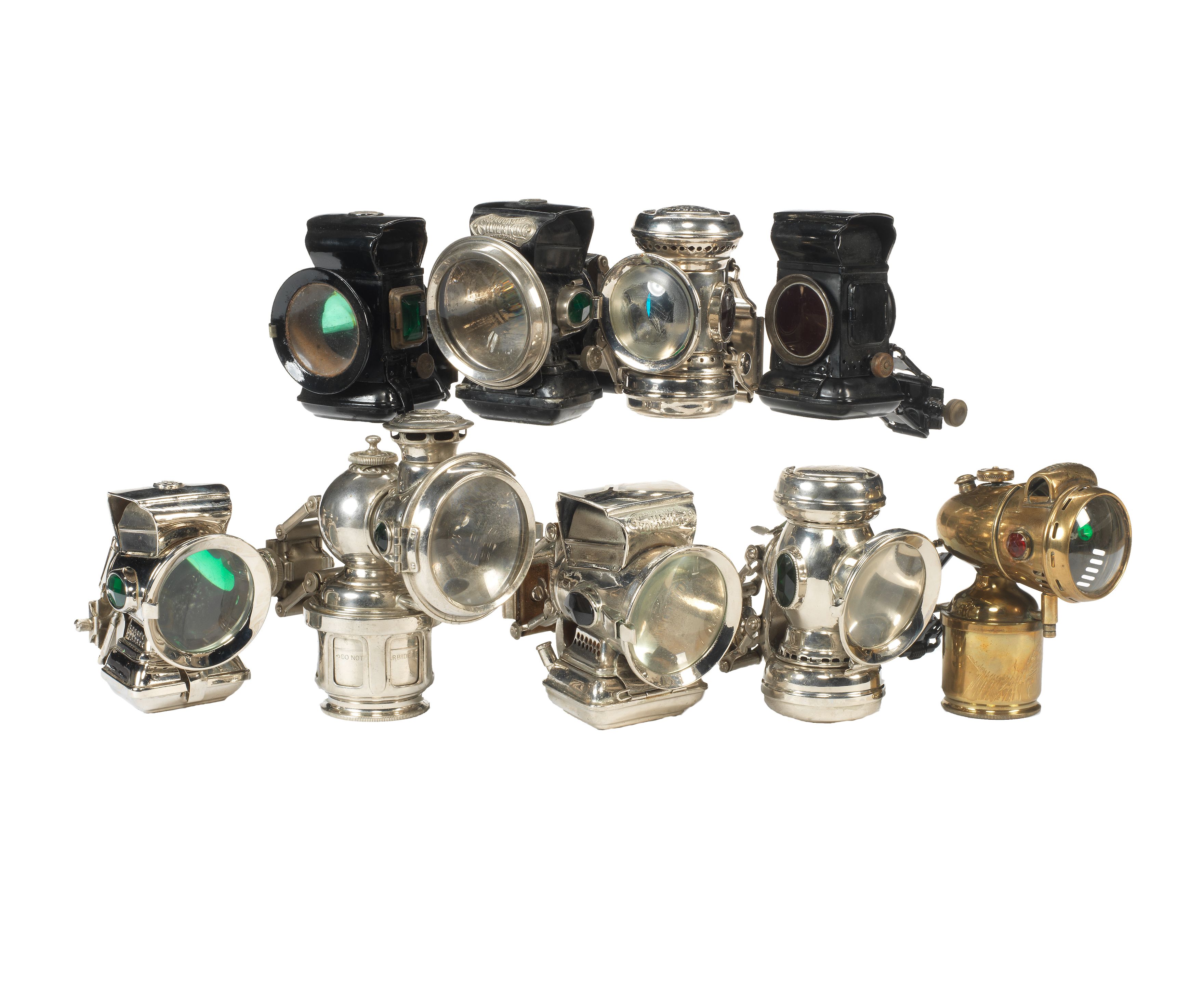 Bonhams Cars : Nine veteran and vintage bicycle lamps, ((9))