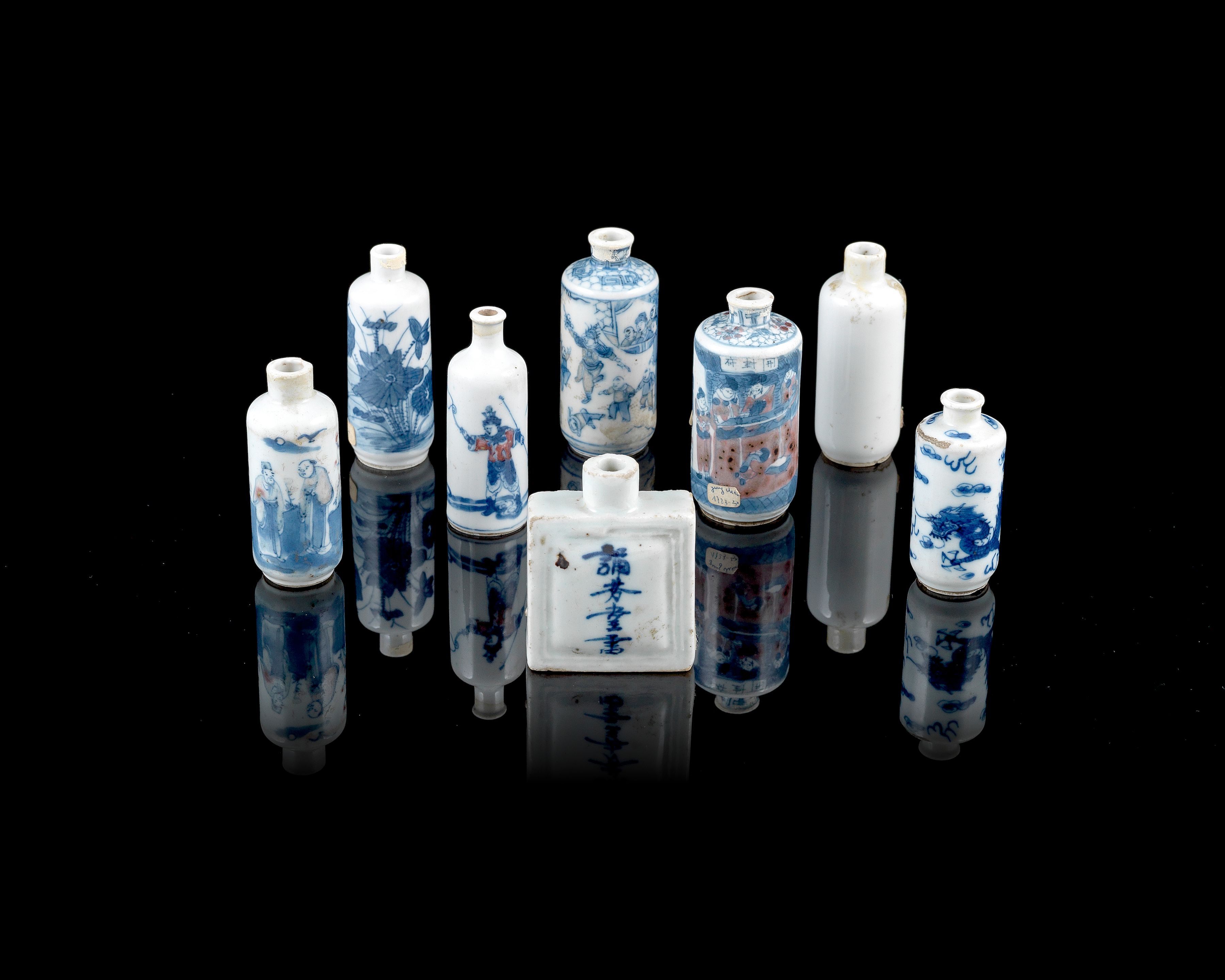 Bonhams : A small selection of blue and white and underglaze red ...
