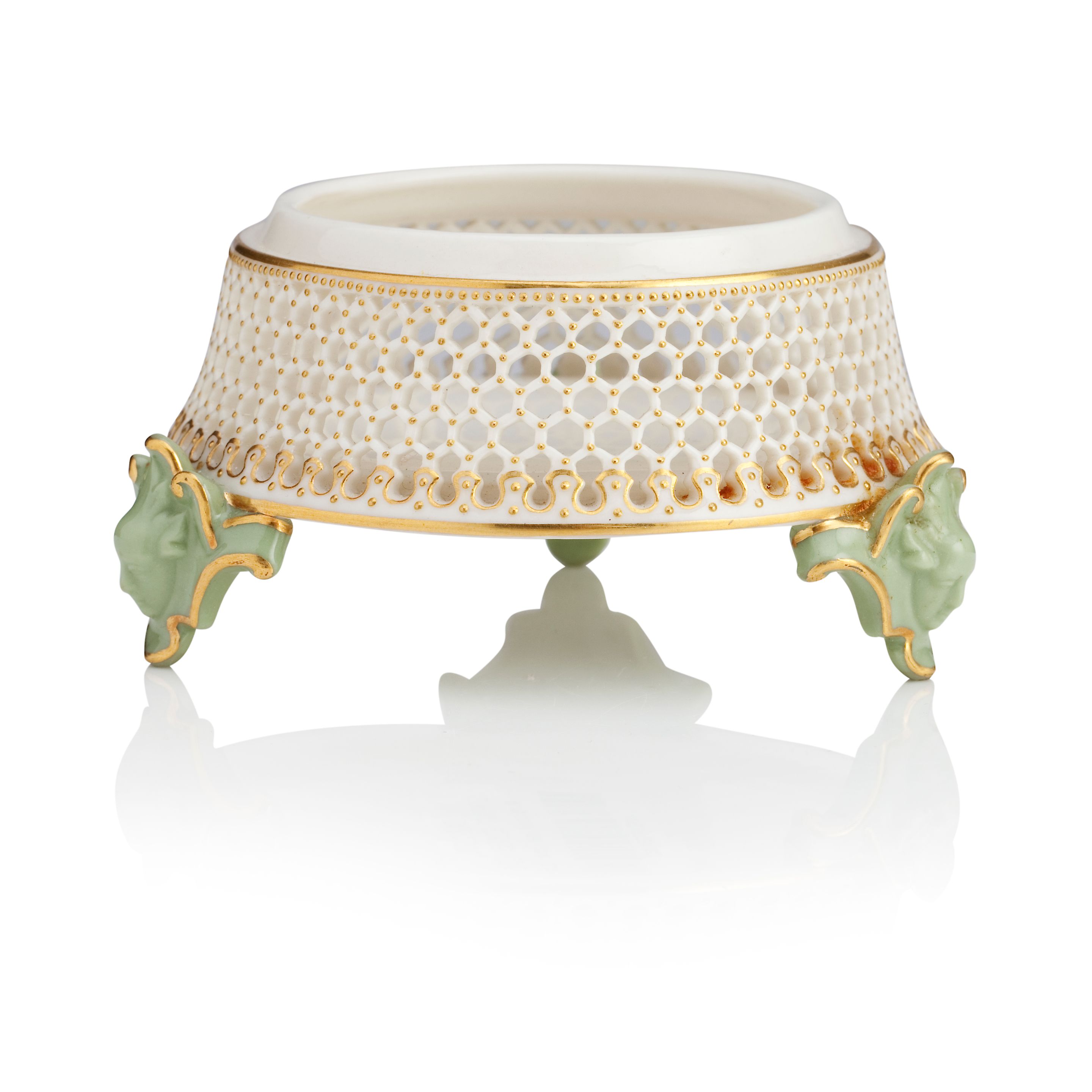 Bonhams : A Royal Worcester reticulated box by George Owen together ...