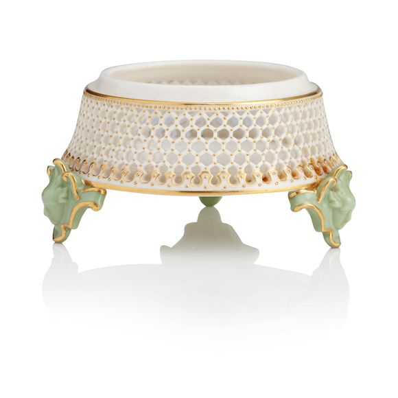 Bonhams : A Royal Worcester reticulated box by George Owen together ...