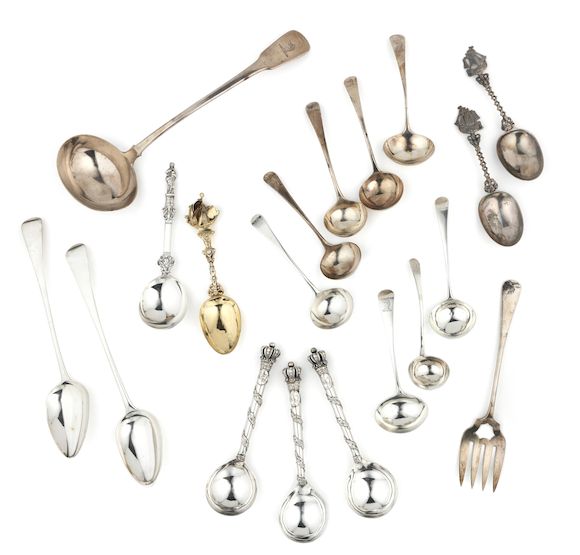 Bonhams : A George III silver soup ladle by Solomon Royes & John East ...