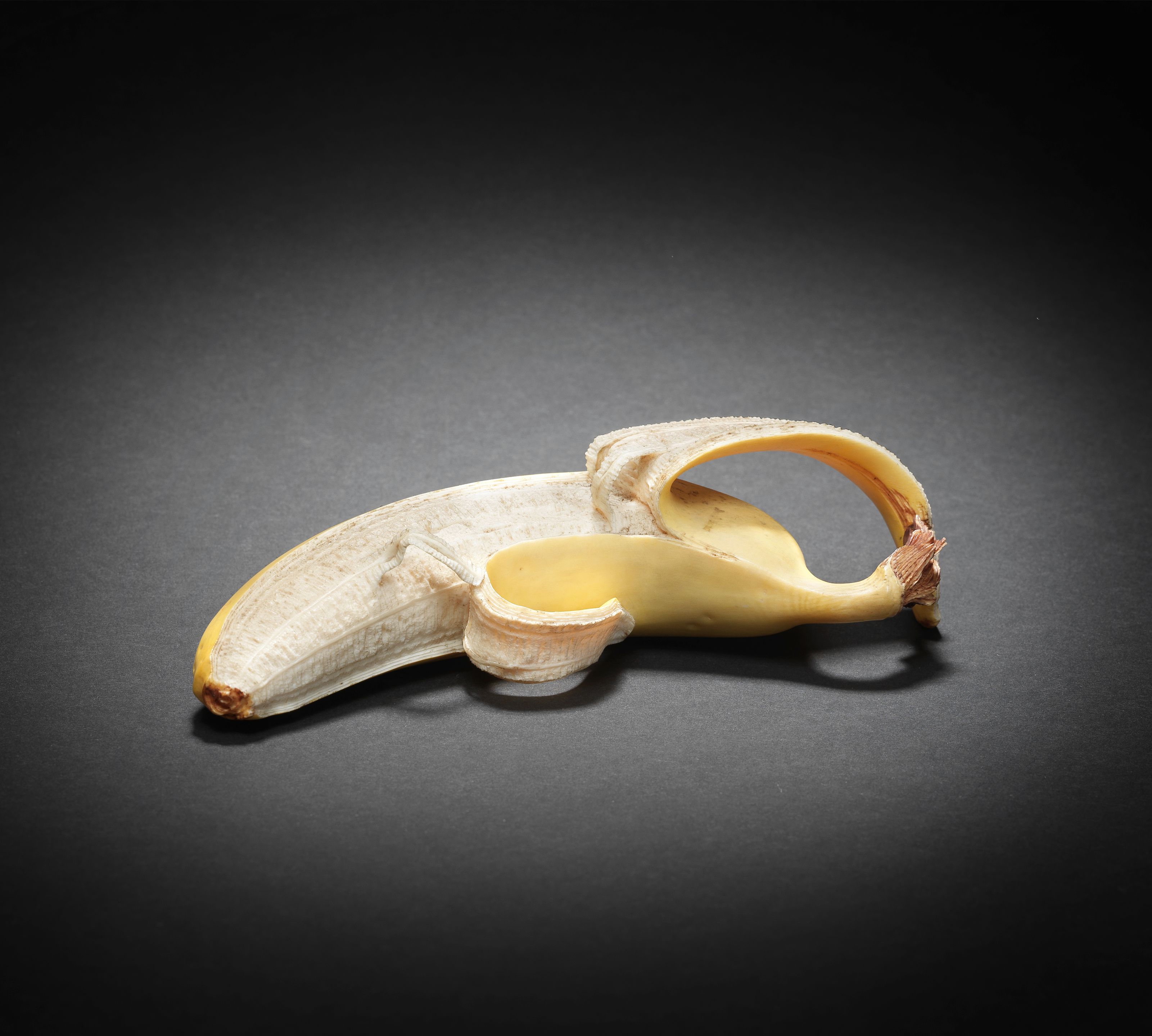 Bonhams : An ivory okimono of a banana Late Meiji era (1868-1912 ...