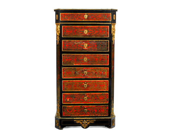 Bonhams A Napoleon Iii Gilt Bronze Mounted Tortoiseshell And Brass