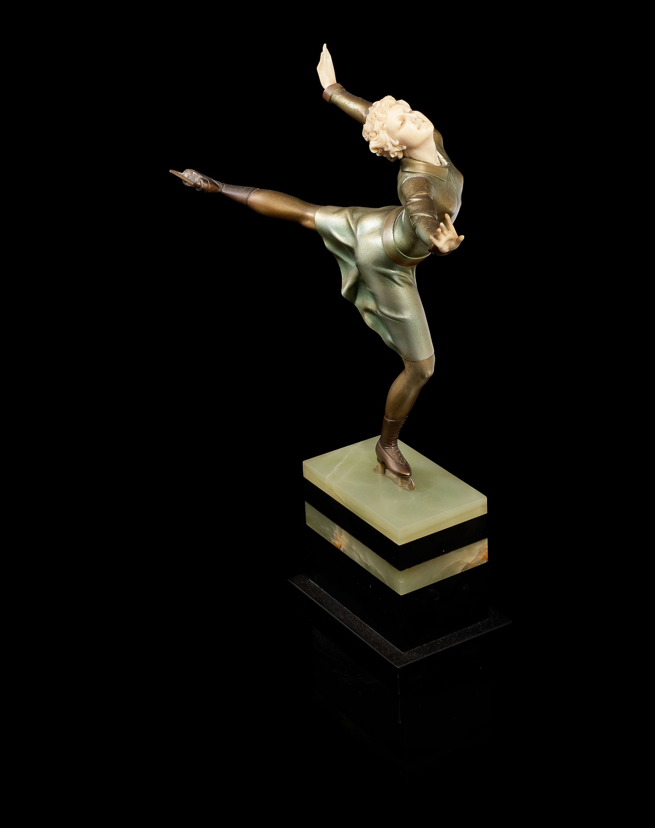 Bonhams : Ferdinand Preiss (German, 1892-1943) 'The Skater' a Cold ...
