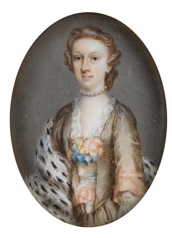 Bonhams : Manner of Andrew Benjamin Lens A lady, wearing brown dress ...