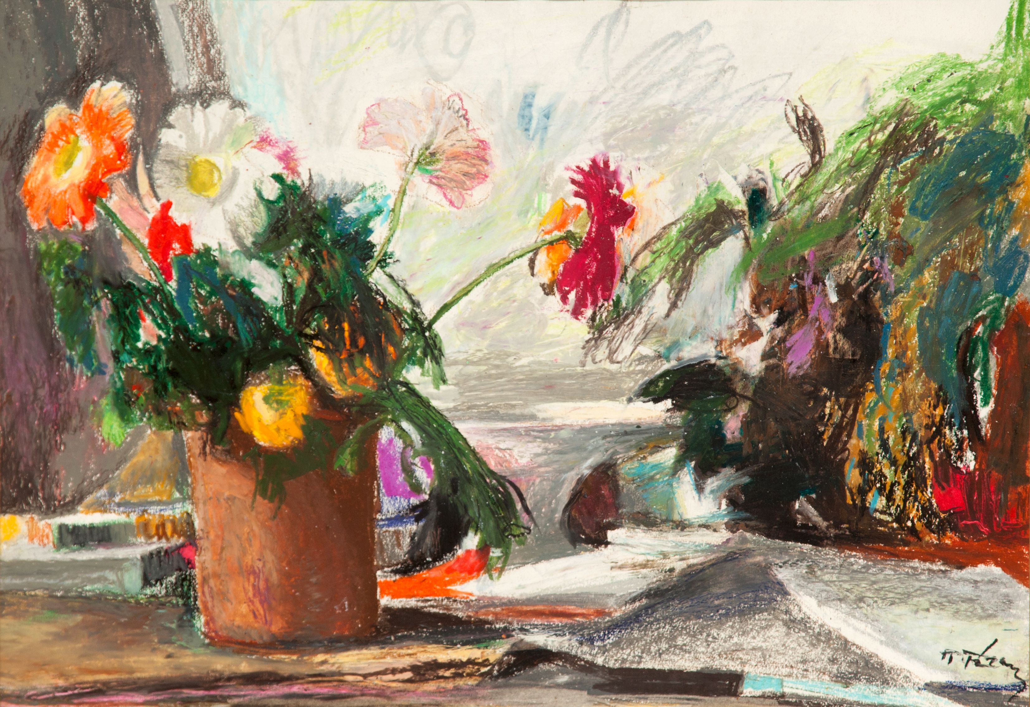 Bonhams : Panagiotis Tetsis (Greek, born 1925) Still life with flowers ...