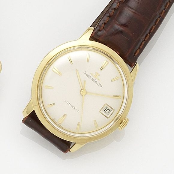 Bonhams : Jaeger-LeCoultre. An 18K gold automatic calendar wristwatch ...