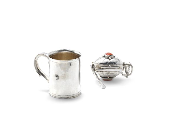 Bonhams : MICHAEL ALLEN BOLTON: A silver mug London 1998, together with ...