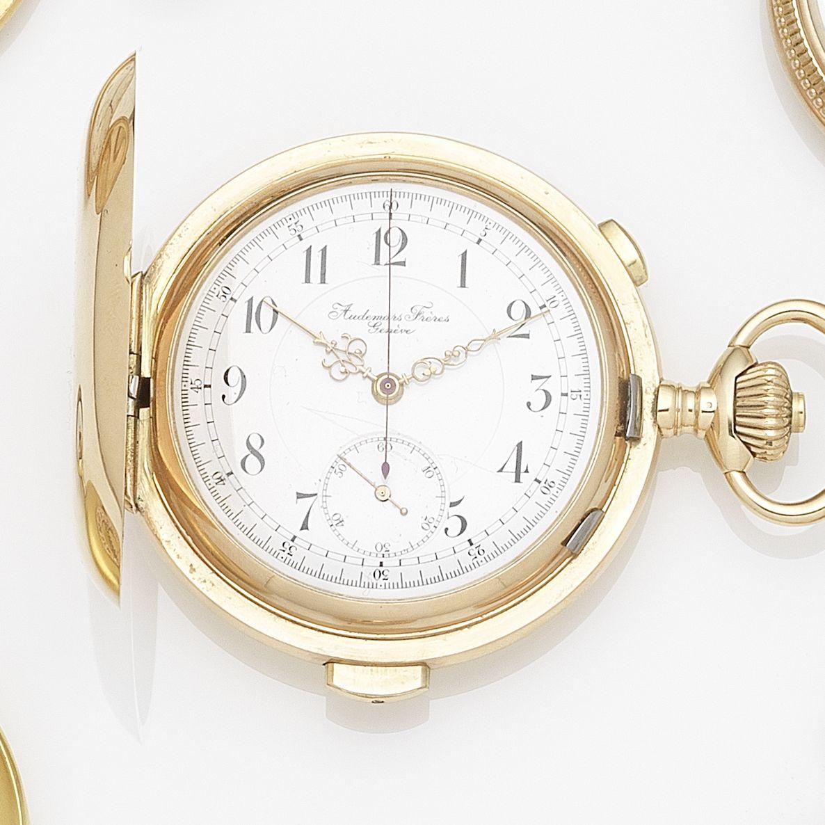 Bonhams Audemars Frères Genève A 14k Gold Keyless Wind Minute