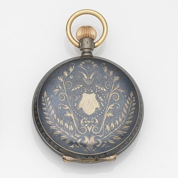 Bonhams Waltham A Niello Silver Keyless Wind Full Hunter Pocket