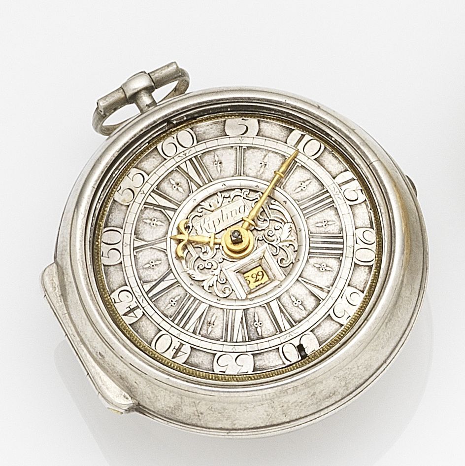 Bonhams : Kipling. A fine silver key wind calendar pair case pocket ...