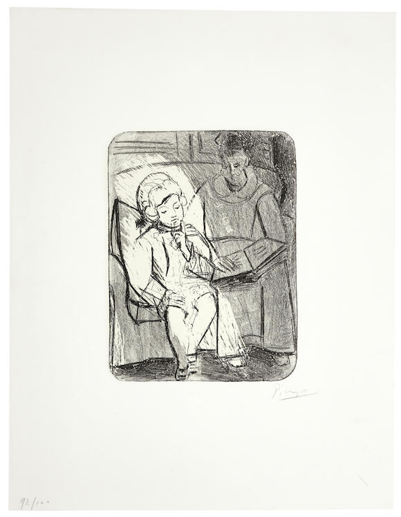 Bonhams : Pablo Picasso (Spanish, 1881-1973) La Lecture Lithograph ...