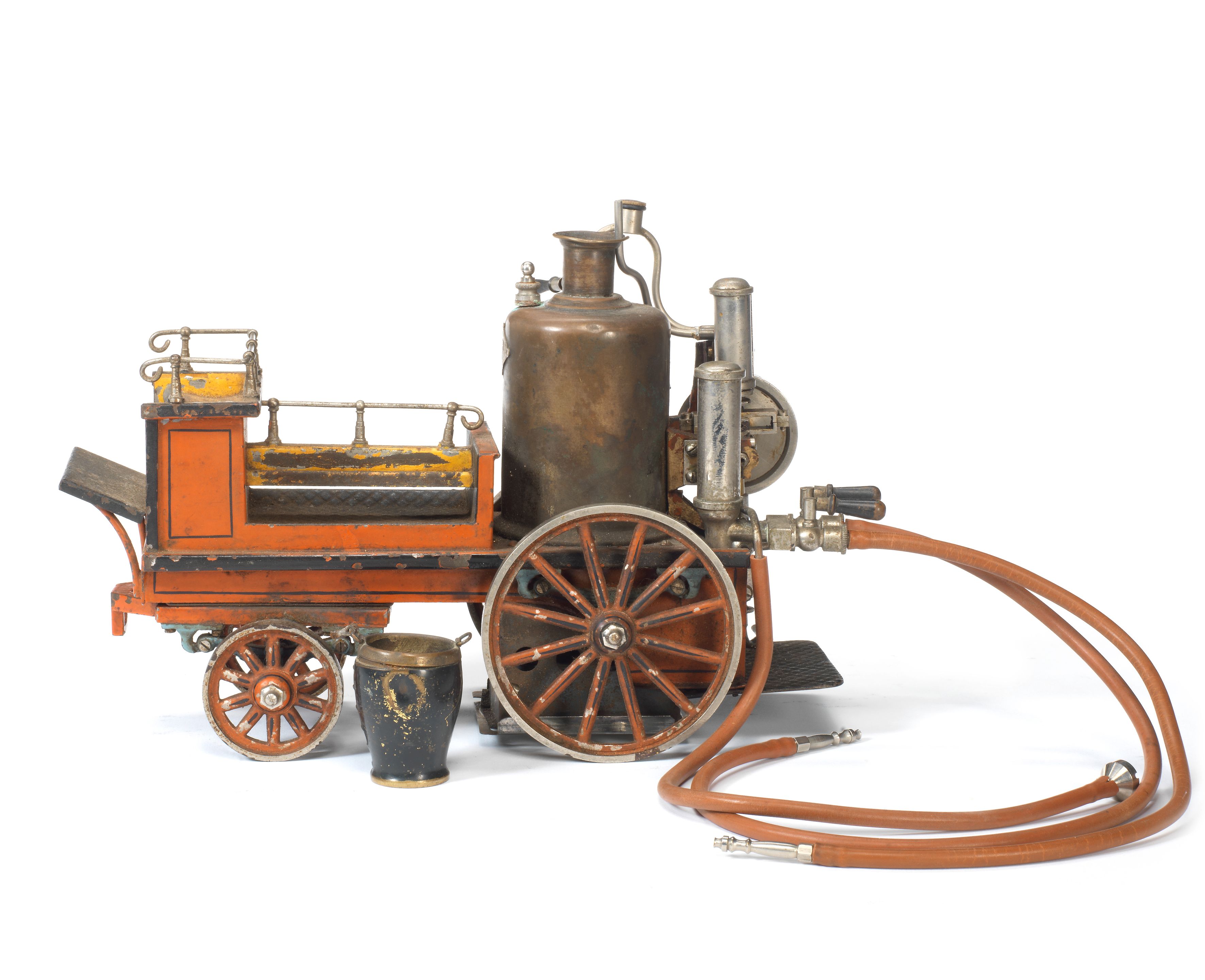 Bonhams Cars : A rare and early Gebruder Bing steam driven tinplate toy ...