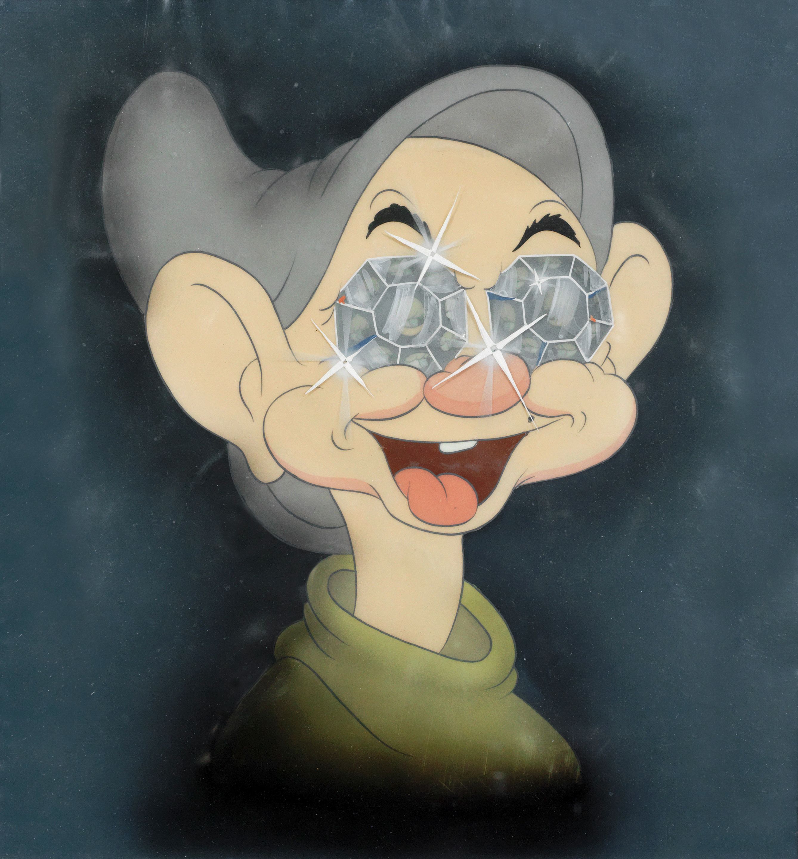 Bonhams : Snow White and the Seven Dwarfs an original cel of Dopey with ...