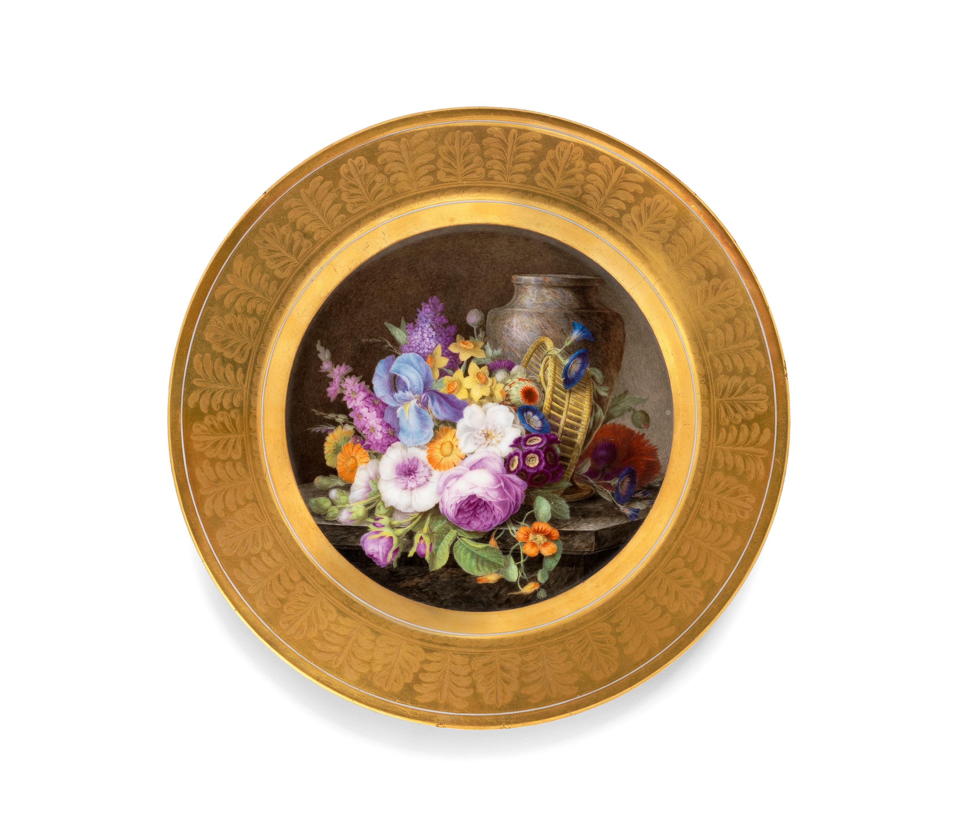 Bonhams : A Sèvres plate from the 'Service marli d'or', circa 1810