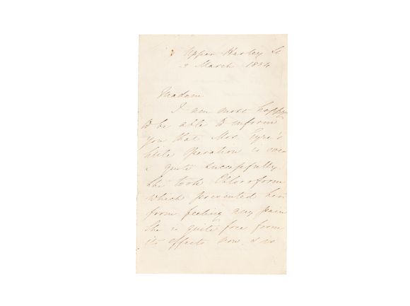 Bonhams : NIGHTINGALE (FLORENCE) Autograph letter signed ("in great ...