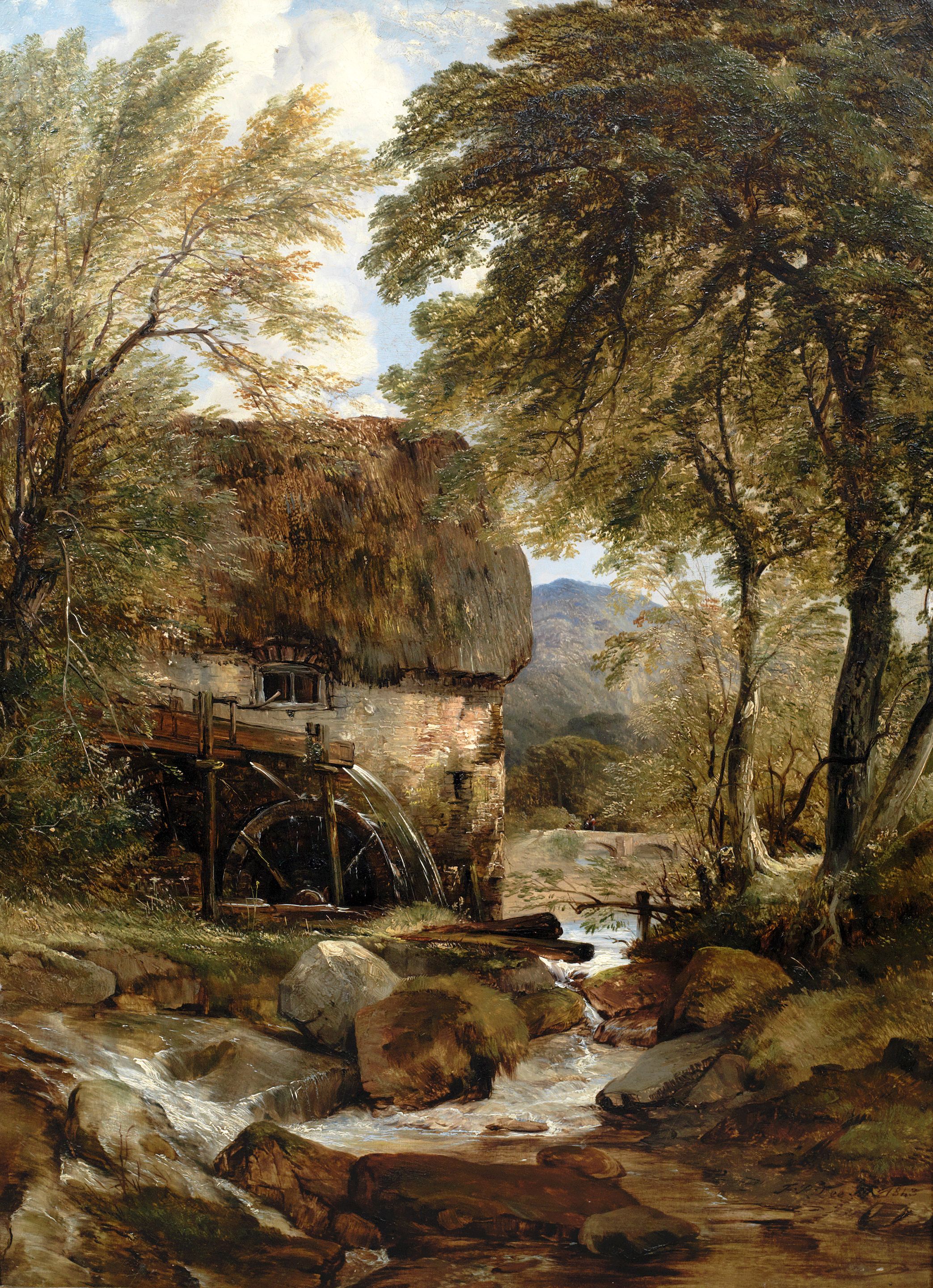 Bonhams : Frederick Richard Lee, RA (British, 1798-1879) A mill house ...