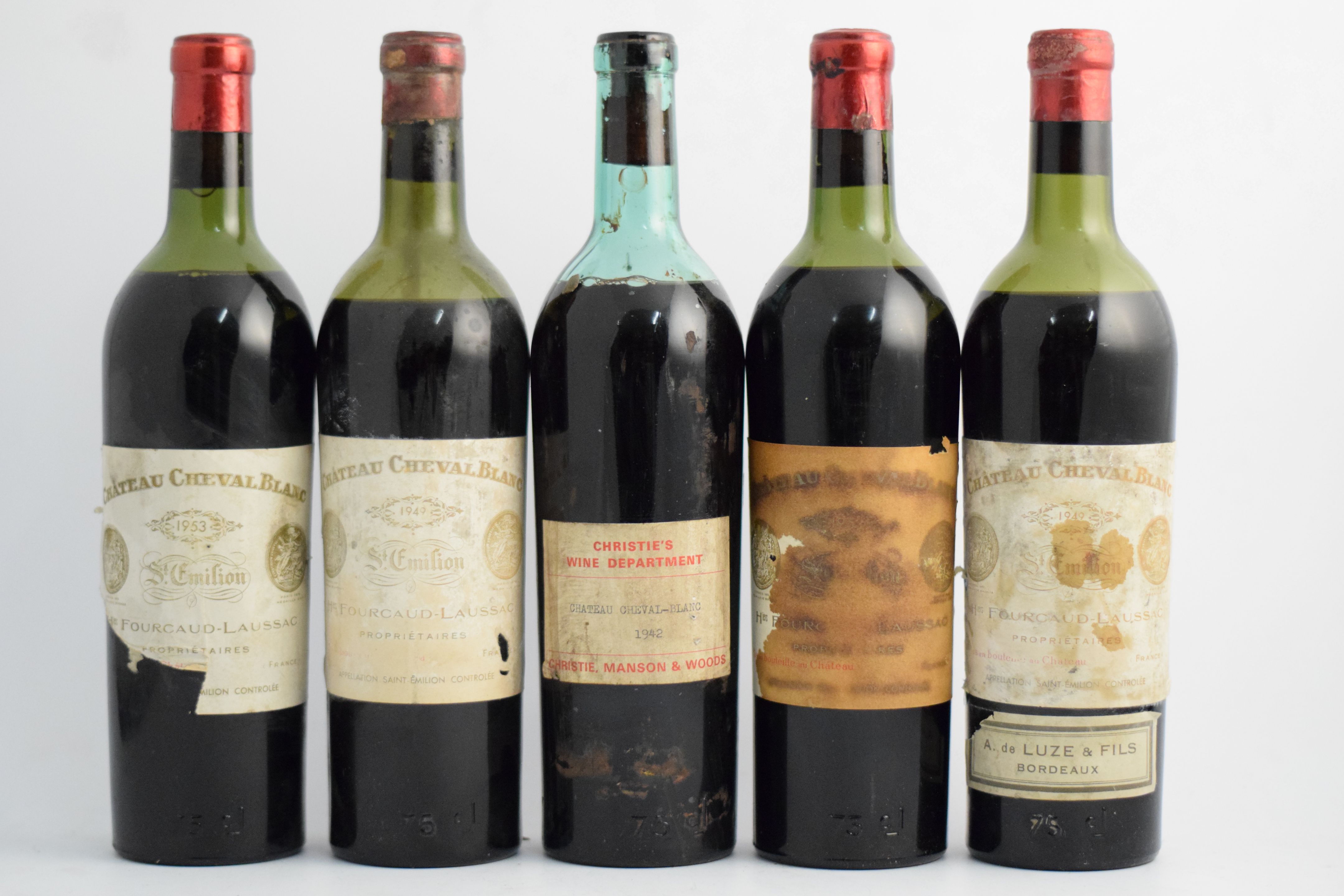 Bonhams : Château Cheval Blanc 1942 (1) Château Cheval-Blanc 1949 (3 ...