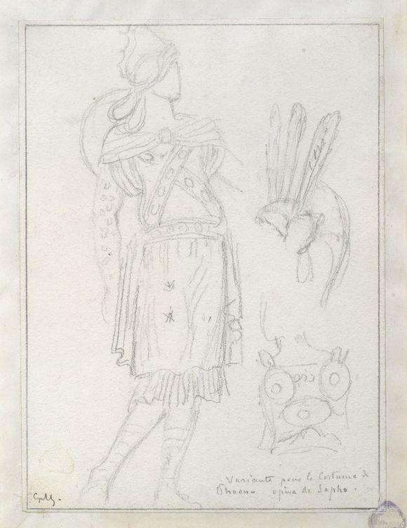 Bonhams : Gustave Moreau (French, 1826-1898) A costume design: Phaon ...
