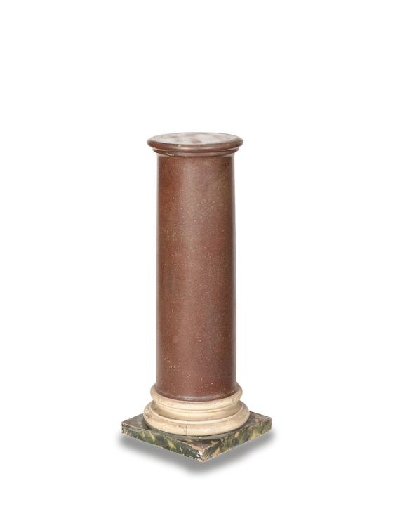 Bonhams : A 19th century simulated porphyry column