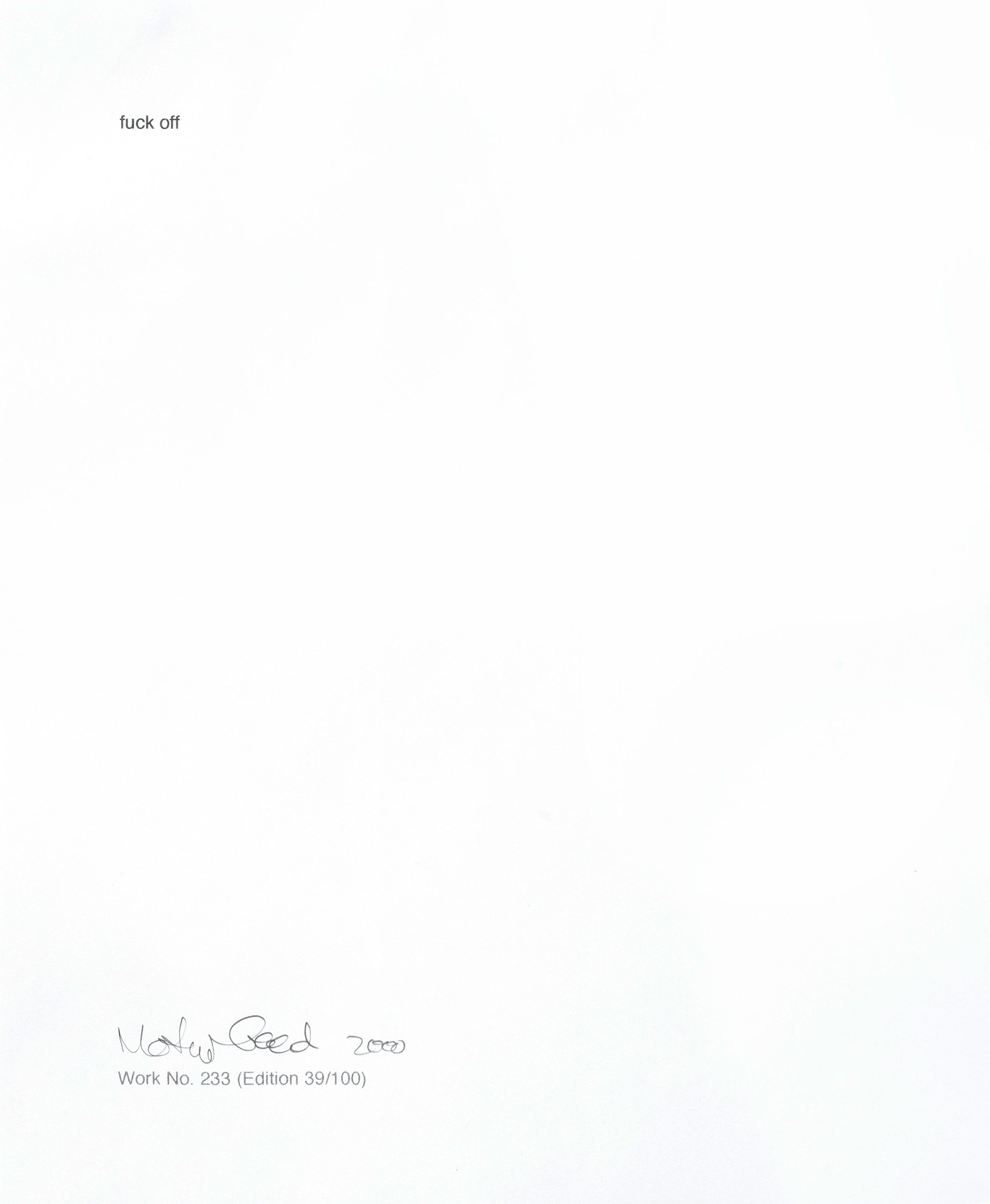 Bonhams : Martin Creed (British, born 1968) Work No.233 Inkjet print ...