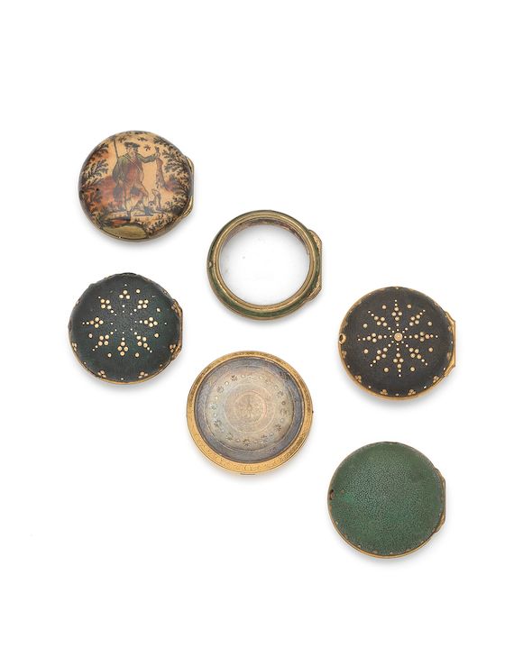 Bonhams : A lot of six outer watch cases 18th/19th Century (6)