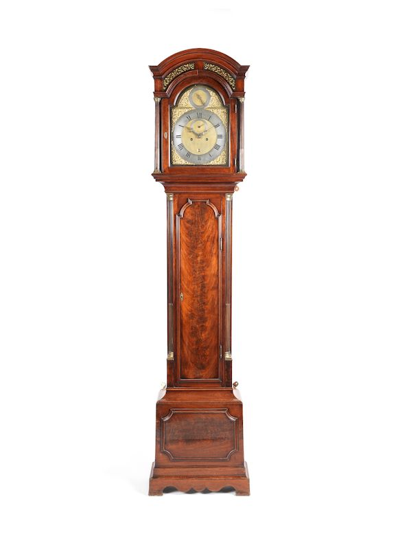 Bonhams : A good mid 18th century mahogany longcase clock with deadbeat ...