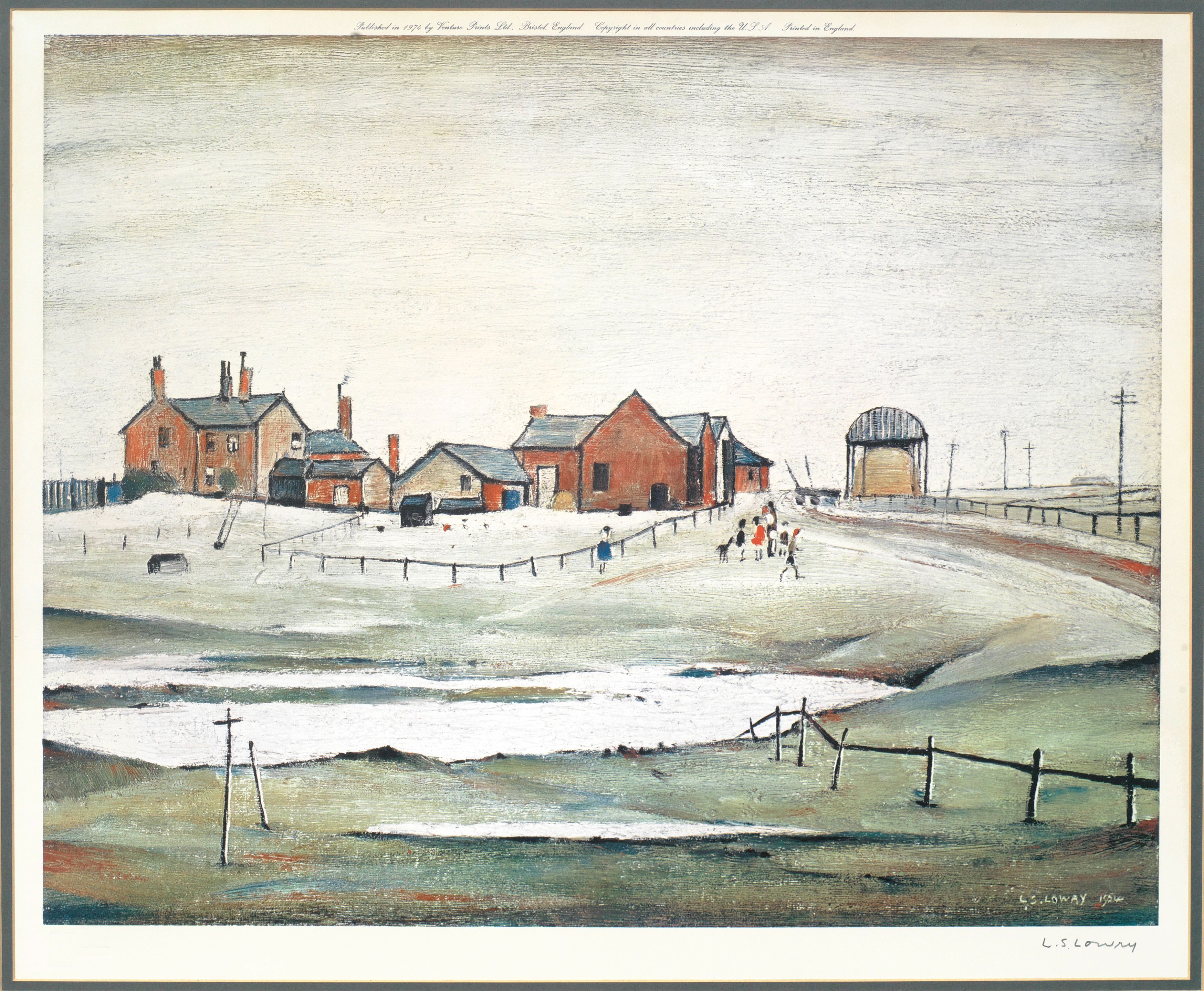 Bonhams : Laurence Stephen Lowry R.A. (British, 1887-1976) Landscape ...