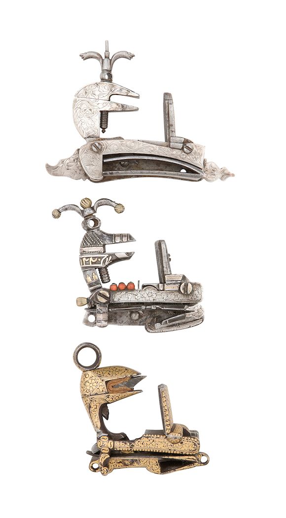 Bonhams : Three Balkan Miquelet-Lock Mechanisms For Longarms