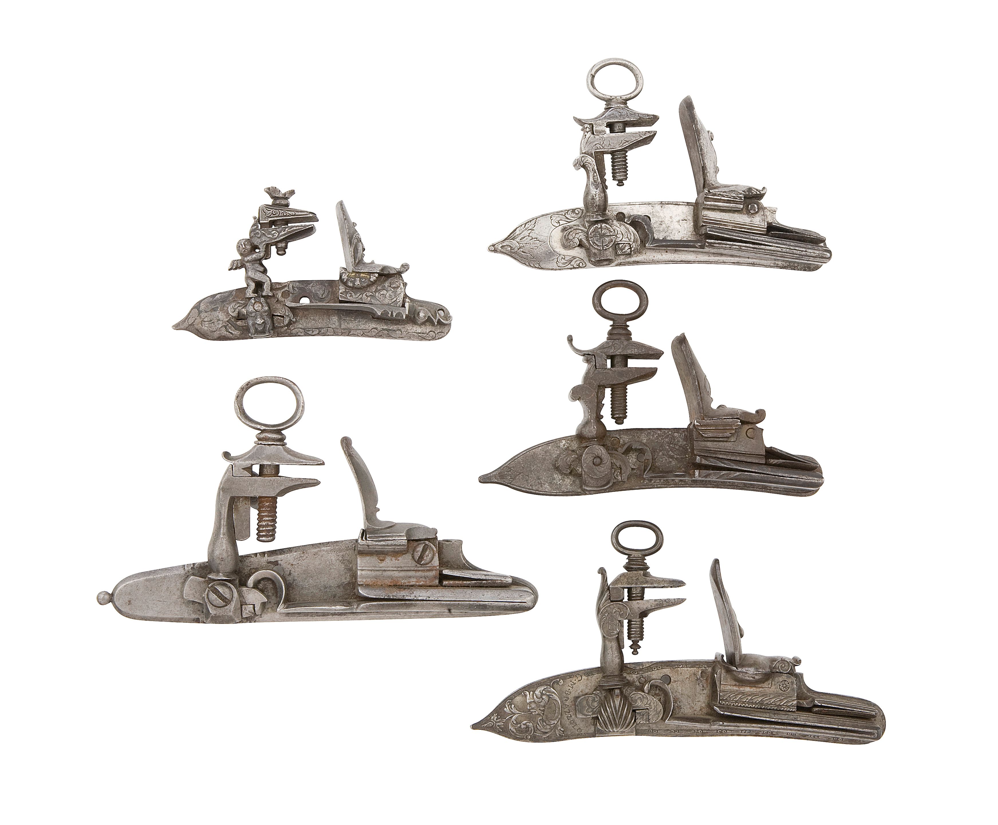 Bonhams : An Italian Roman-Lock Mechanism For A Pistol, Two Italian ...