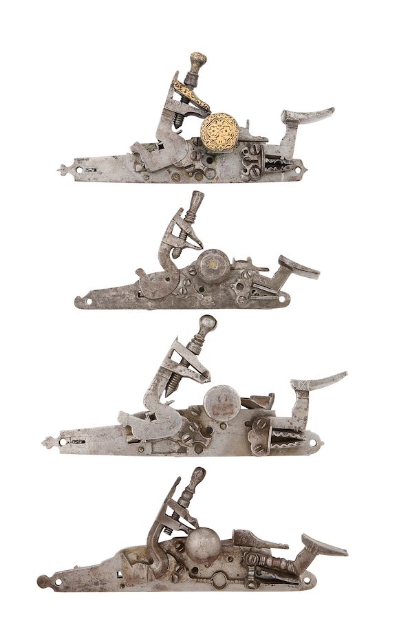 Bonhams : Six North African Snaphaunce Mechanisms For Guns