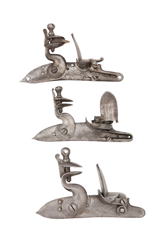 Bonhams : A Rare Queen Anne Period Flintlock Mechanism For A Service Musket