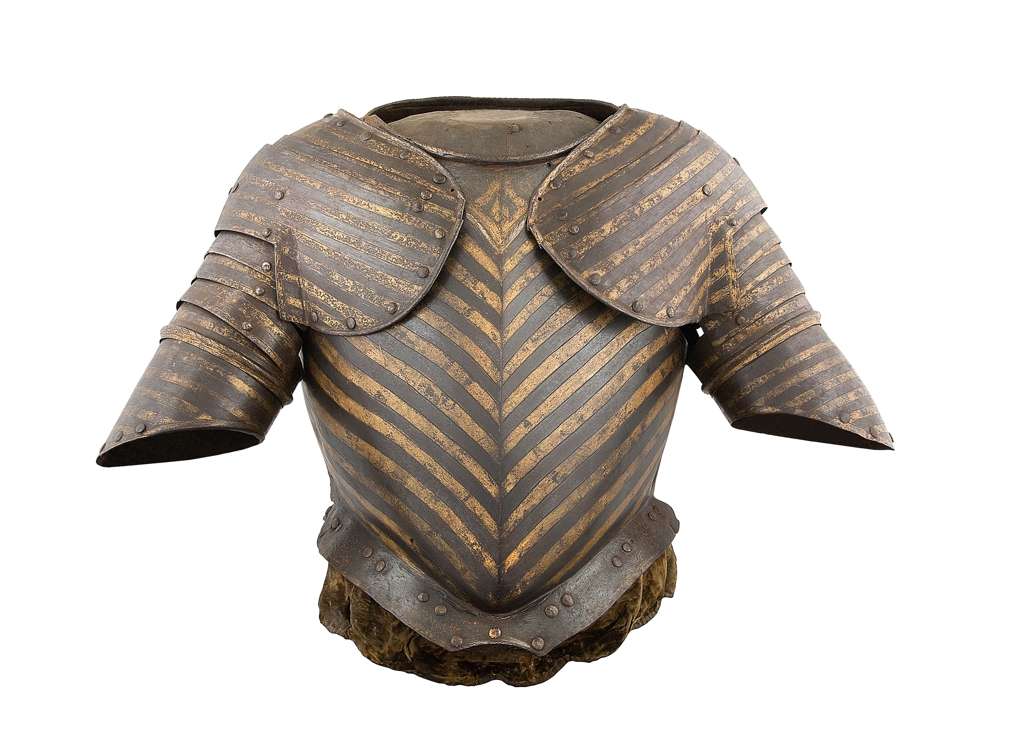 Bonhams : A French Or Italian Blued And Gilt Half-Armour
