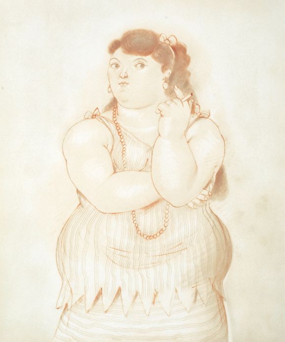 Bonhams : Fernando Botero (Colombian, born 1932) Mujer Fumando ...