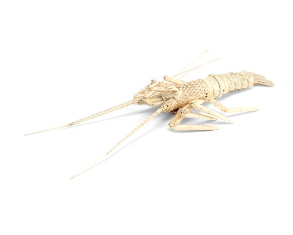 Bonhams : An early 20th century Japanese reticulated bone model of a ...