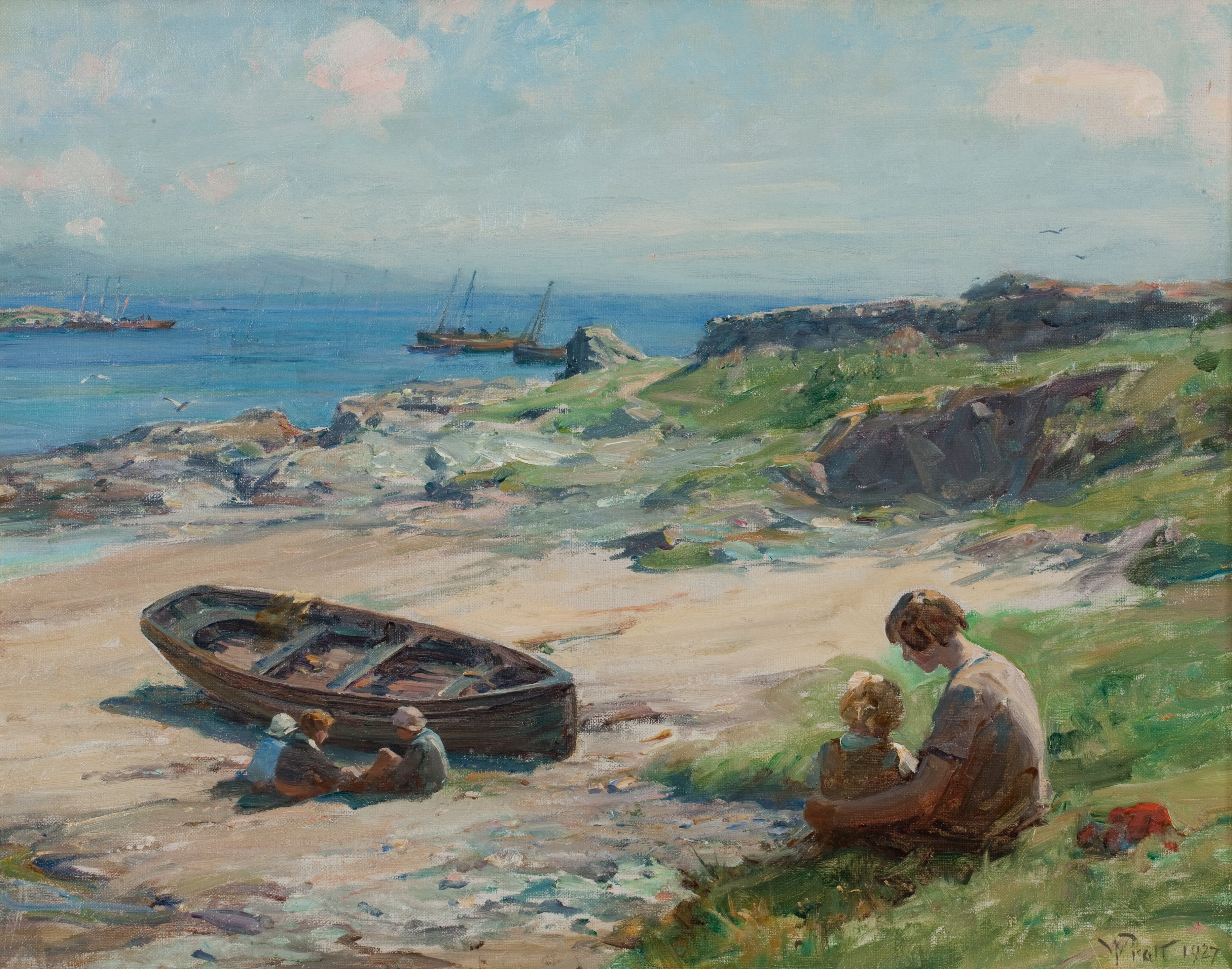 Bonhams : William M. Pratt (British, 1854-1936) Portrigh Bay, Carradale ...