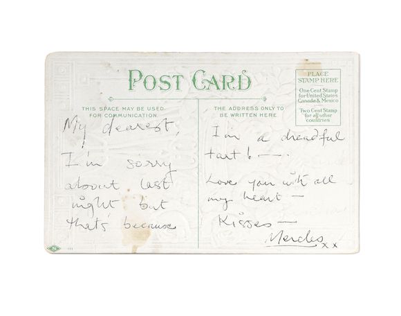 Bonhams : Queen: A card from Freddie Mercury to David Minns, 1970s,