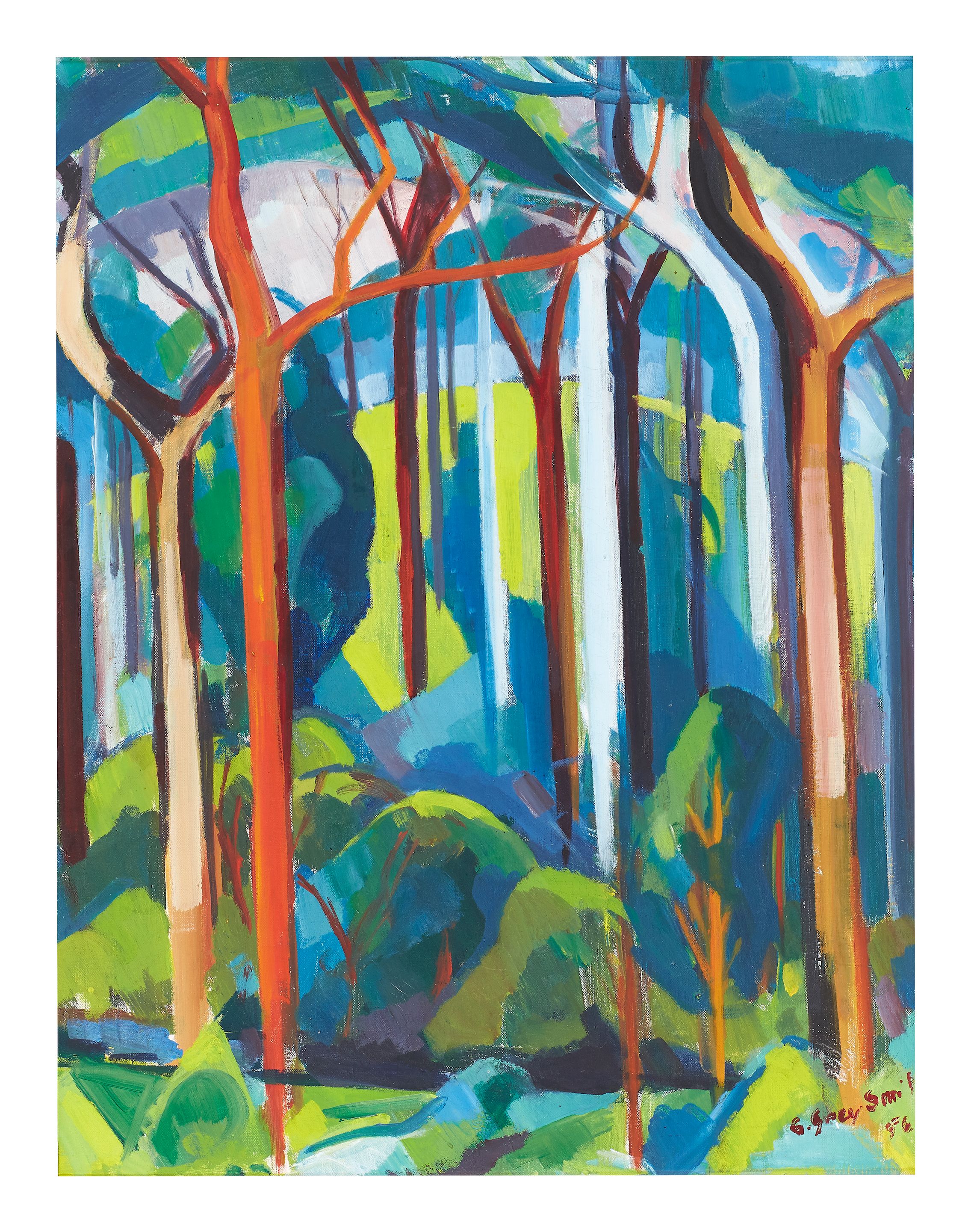 Bonhams : Guy Grey-Smith (1916-1981) Karri Forest, 1956