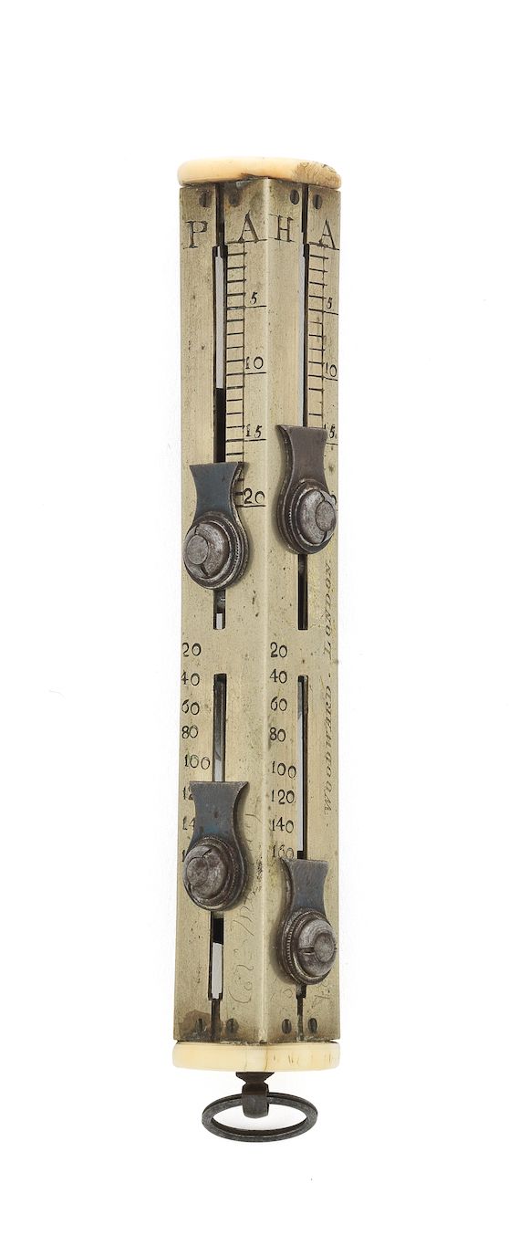 Bonhams : A rare metal tubular bar game-counter by Woodward