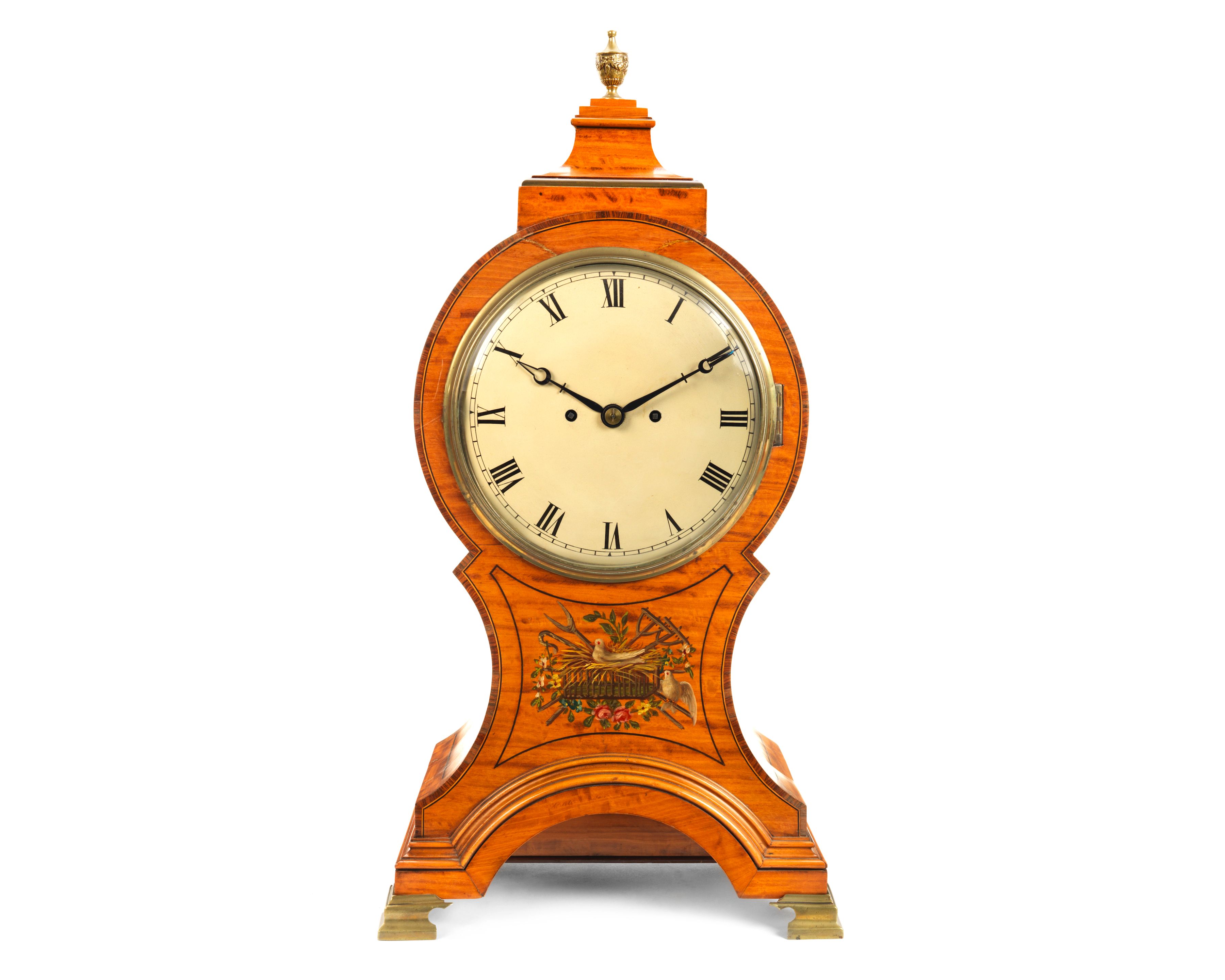 Bonhams : A large late Victorian painted satinwood balloon table ...