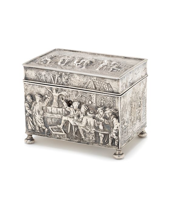 Bonhams : A late 19th century Dutch silver casket by Cornelis Rietveld ...