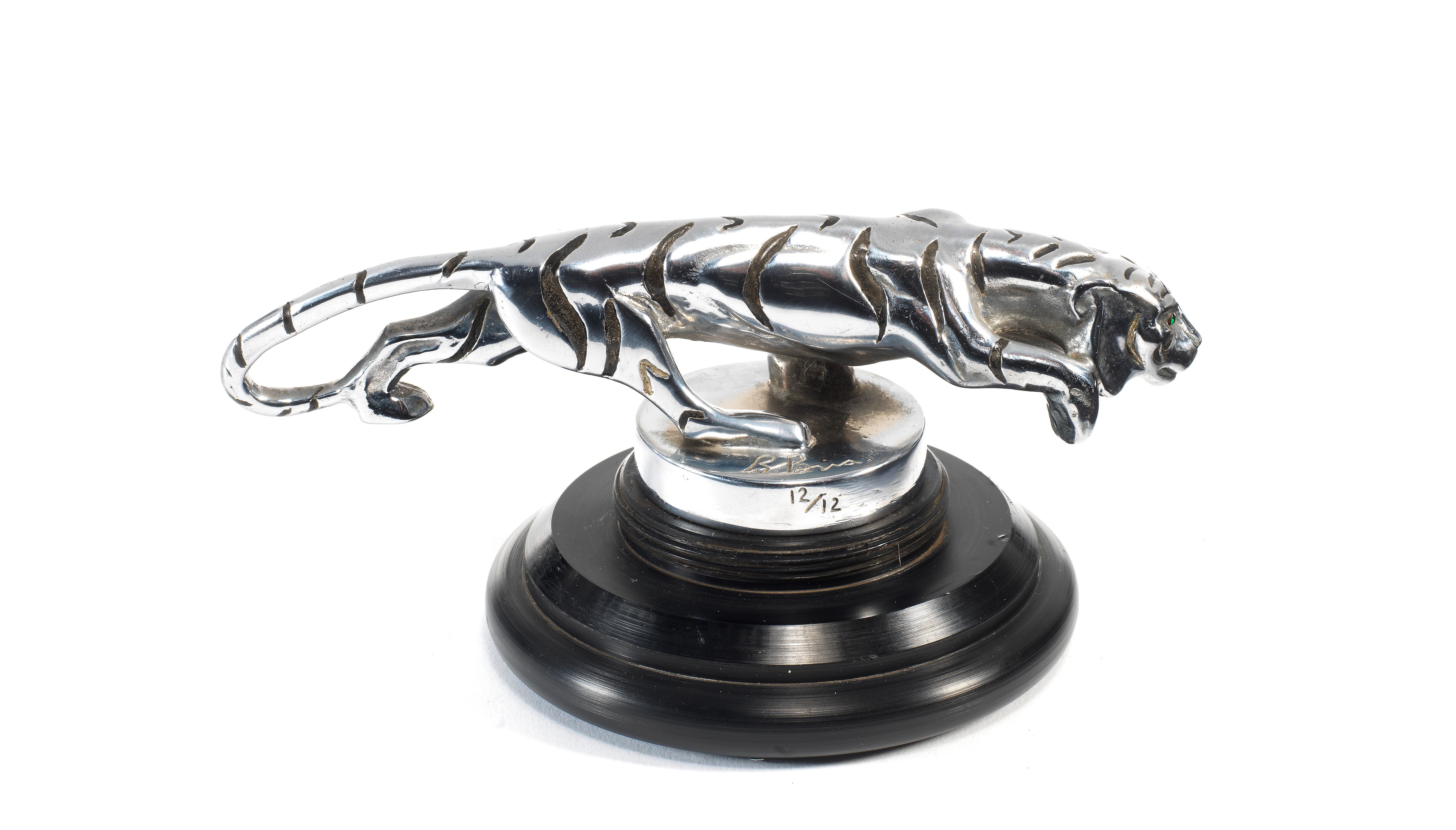 Bonhams Cars : A rare Siamese Tiger mascot by Prince Bira, British, 1934,