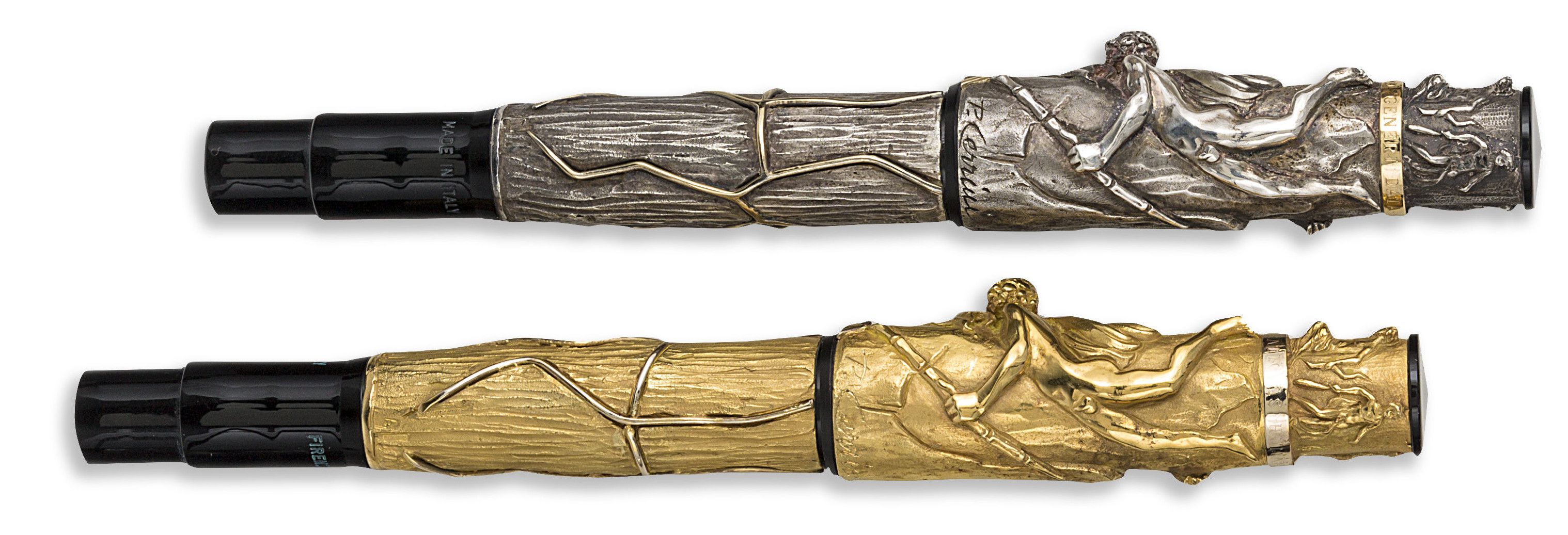 Bonhams : STIPULA Prometheia Pair of Gold and Silver-Plated Limited ...