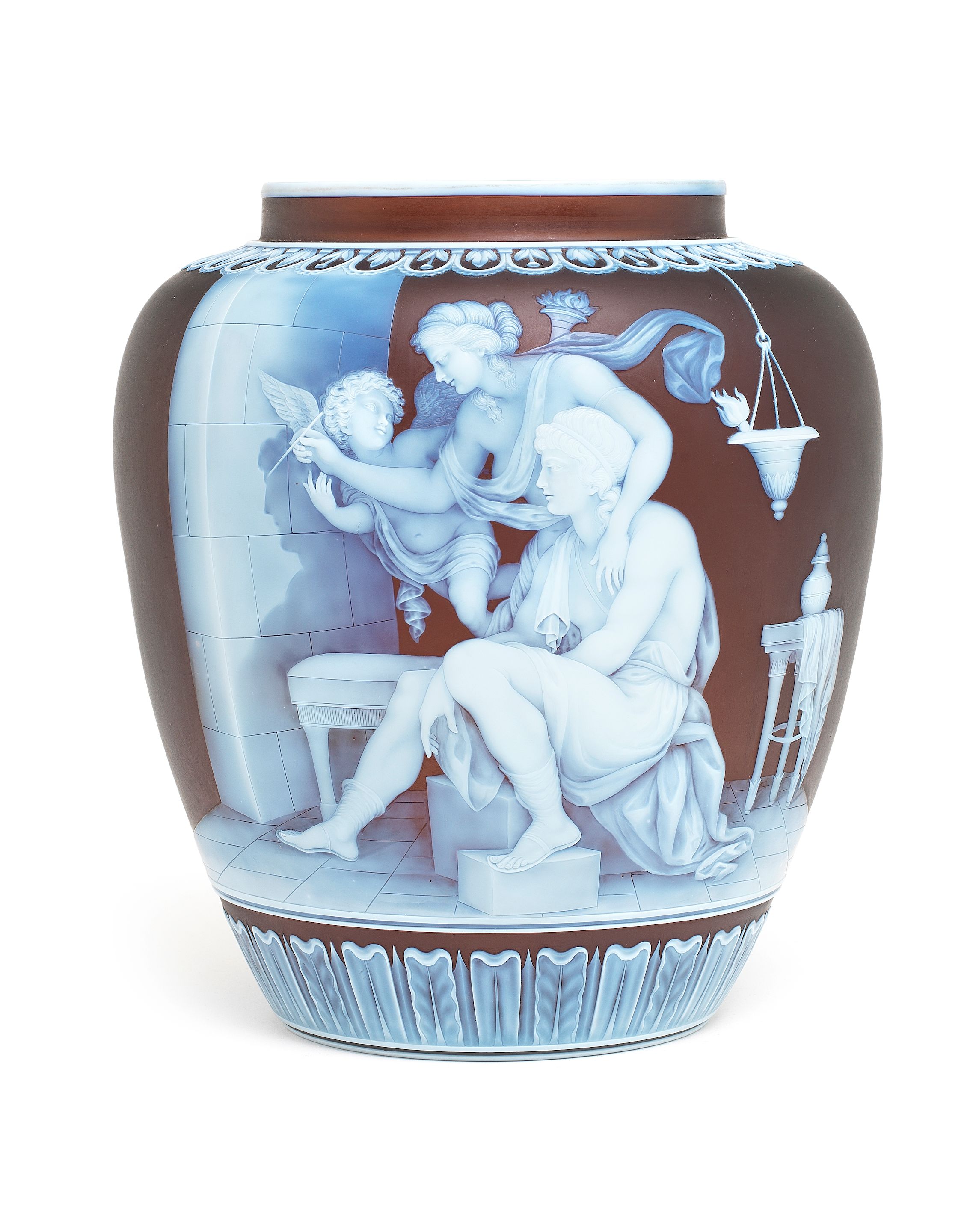 Bonhams : The Origin of Painting an important Thomas Webb and Sons ...